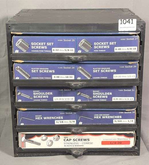 Midwest Fastener 5-Drawer Metal Display – Set Screws, Shoulder Screws ...