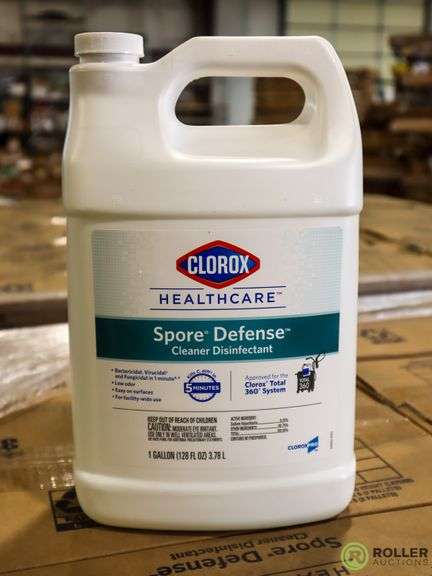 (12) Boxes of 4-Count 128 Fl.Oz. Clorox Healthcare Spore Defense ...