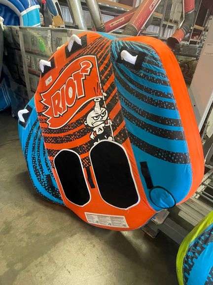 Airhead Riot 2 2-Person Tow Behind Inflatable (Patched) - Roller Auctions