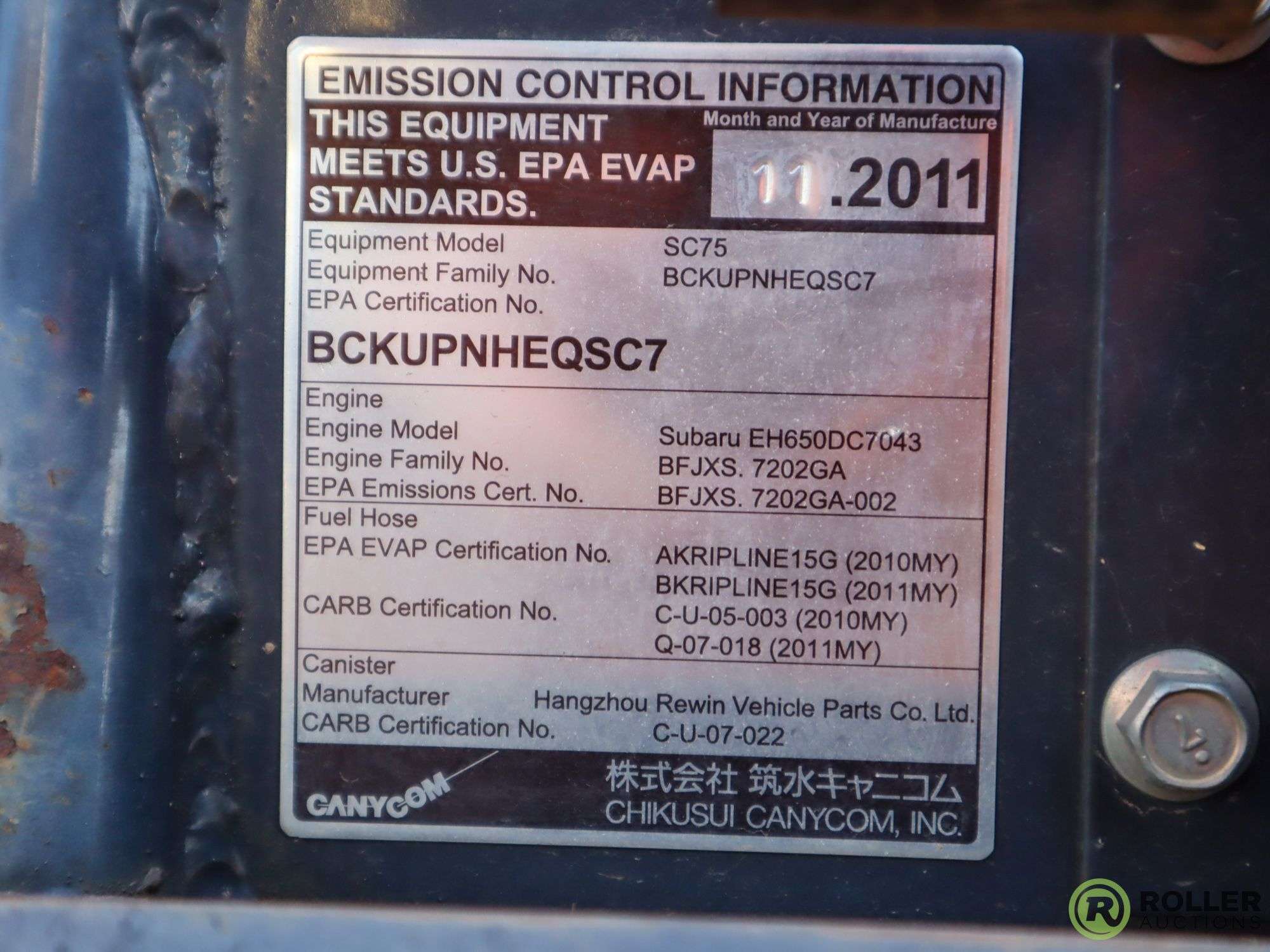 Canycom Sc75 Parts Online Shop | brunofuga.adv.br