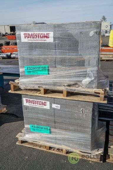 (2) Pallets of Pavestone Verona 6in x 18in 8CM Shot Blast Pavers ...