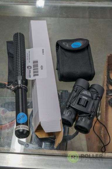 10x25 Binoculars, Power Guard LED Zoom Security Bat - Roller Auctions