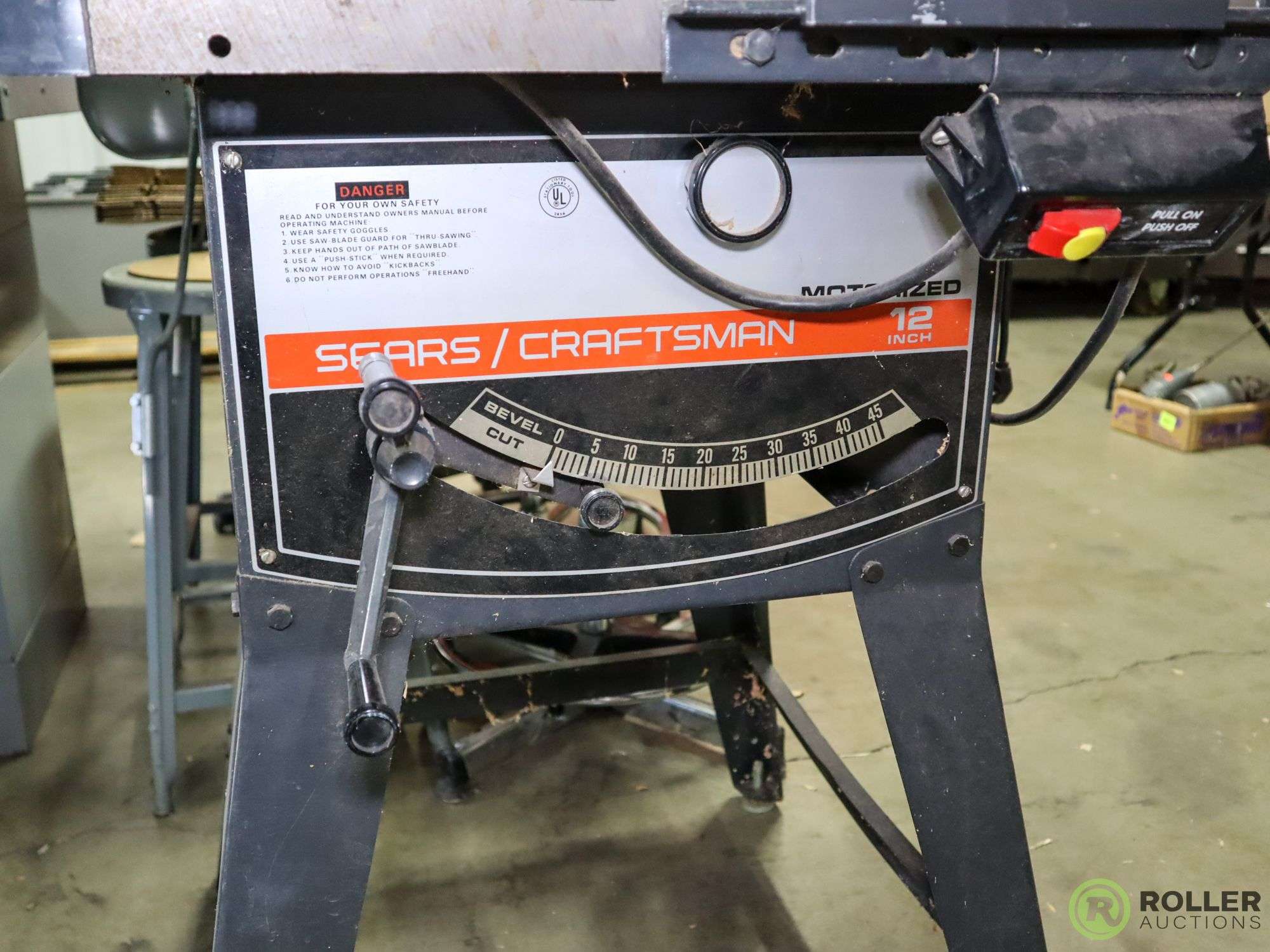 Sears Craftsman 113 24131 12 Table Saw Roller Auctions
