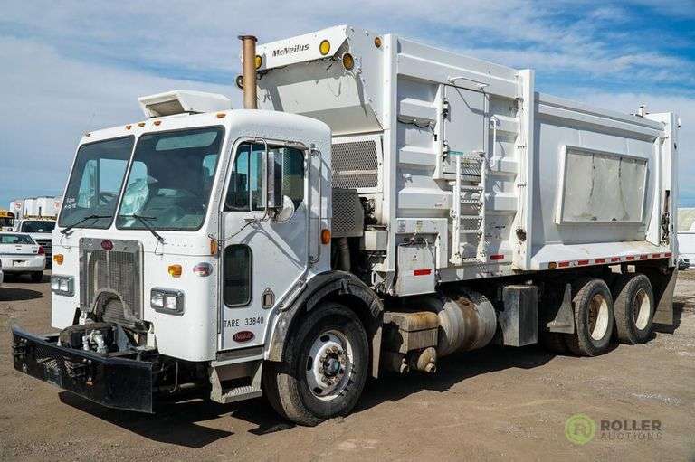 2010 PETERBILT PB320 T/A Side Loader Garbage Truck, Cummins ISM Diesel ...