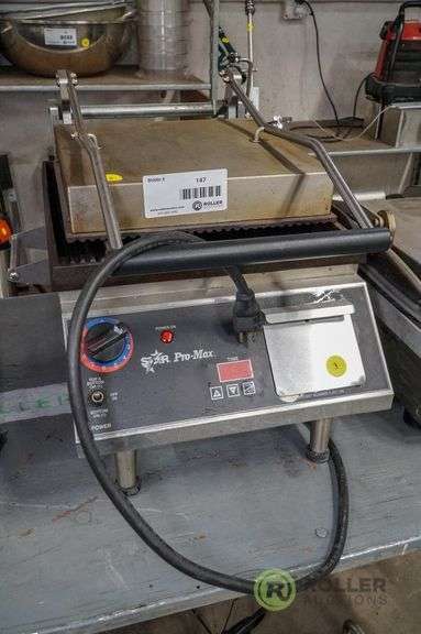 Star Pro-Max CG14IT Grooved Panini Grill Press - Roller Auctions