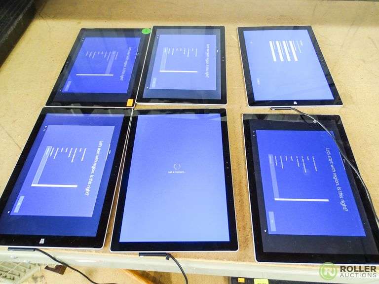 (6) Windows Surface Tablets with Chargers, 256GB, Unlocked - Roller ...