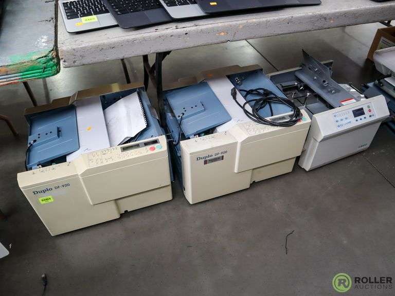 (2) Duplo DF-920 , Formax and Canon Printers - Roller Auctions