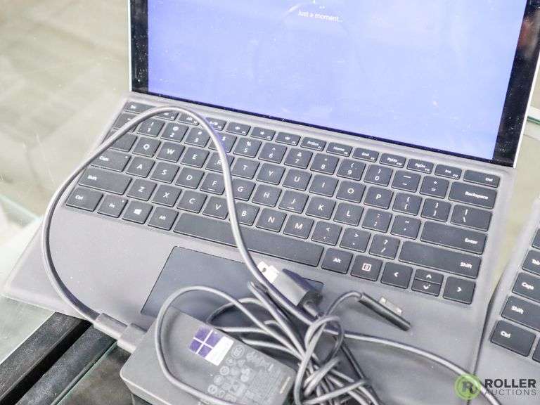 (2) Windows Surface Tablets with Keyboards and Chargers, 256GB ...
