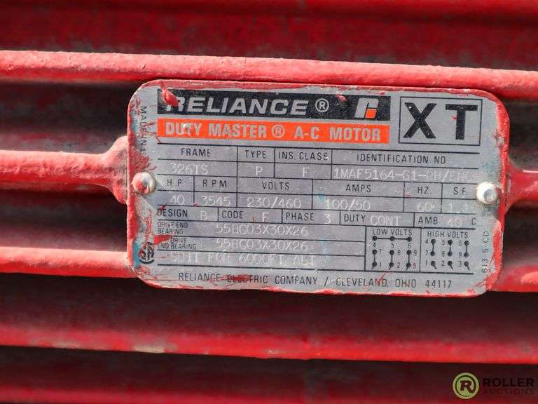 Reliance XT AC Motor, 40Hp, 3ph and Goulds Pumps 319U Pump - Roller ...