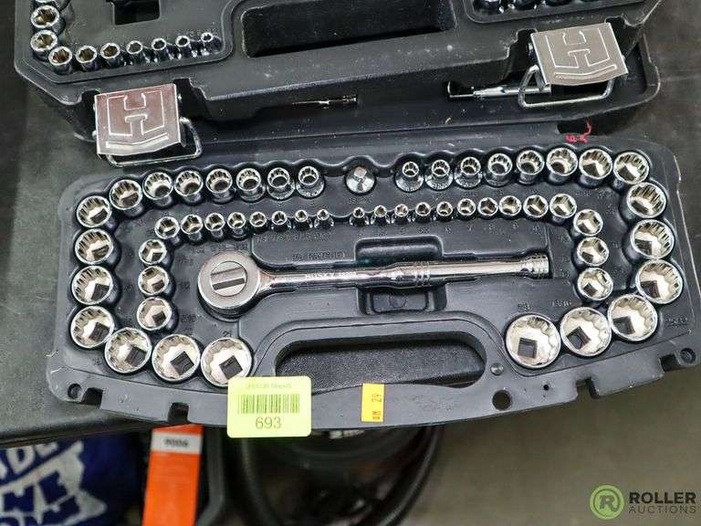 Husky and Hart Socket Wrench Sets with Lenox Tubing Cutter Kit - Roller Auctions
