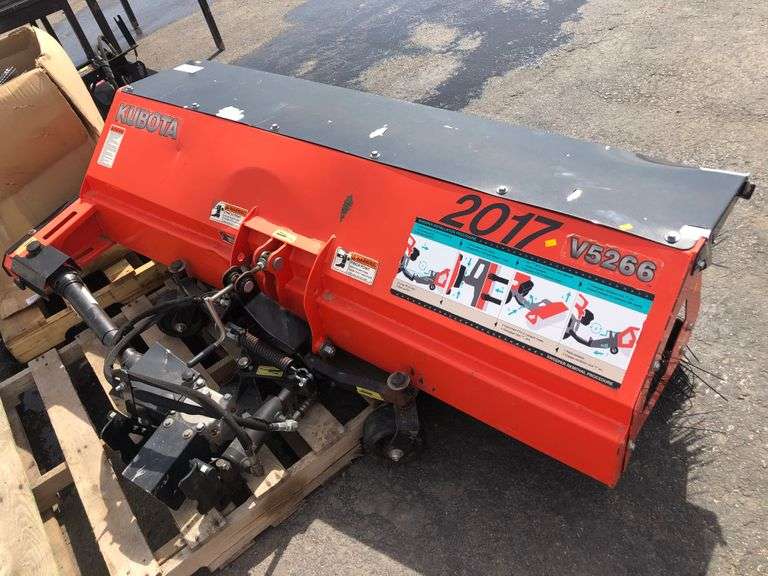 Kubota V5266 66in CK-Connect Broom Attachment with Accessories - Roller ...