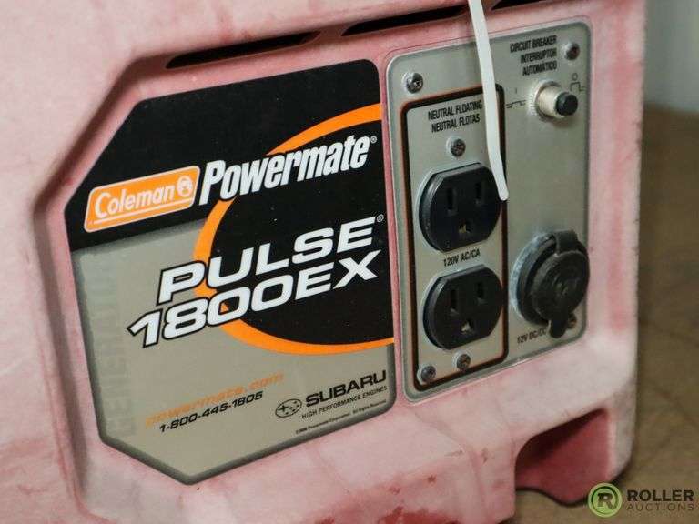Subaru Powermate Pulse 1800EX Gas Generator - Roller Auctions