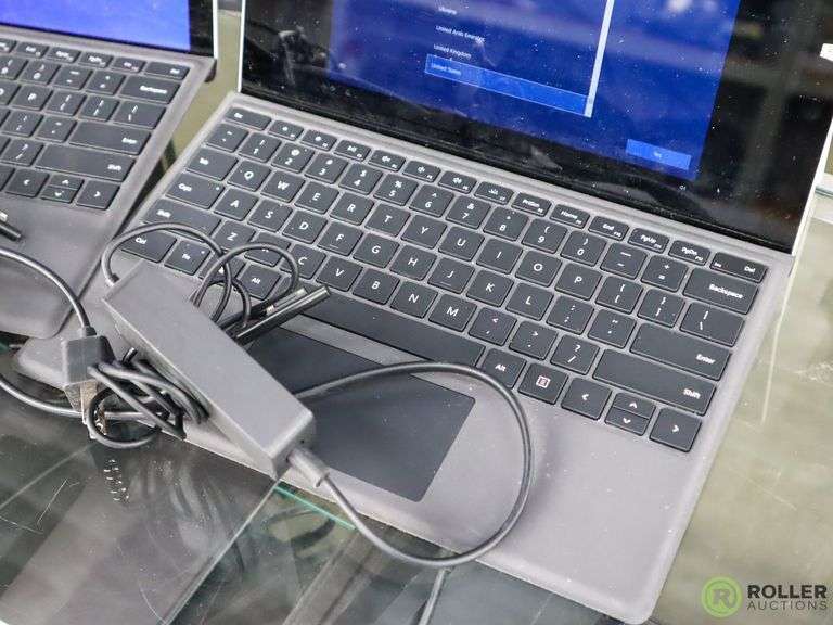 (2) Windows Surface Tablets with Keyboards and Chargers, 256GB ...
