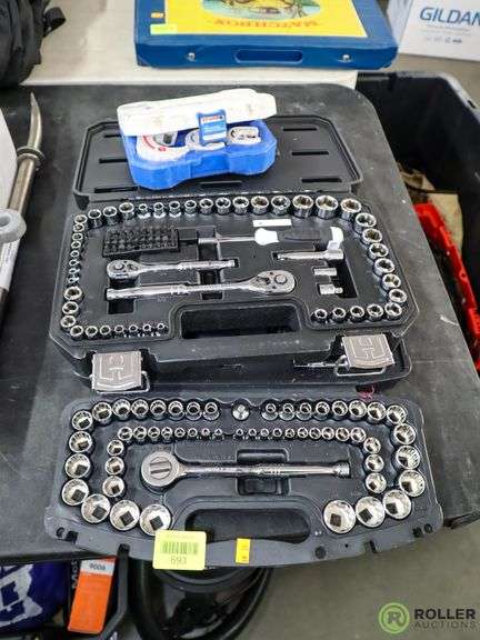 Husky and Hart Socket Wrench Sets with Lenox Tubing Cutter Kit - Roller Auctions