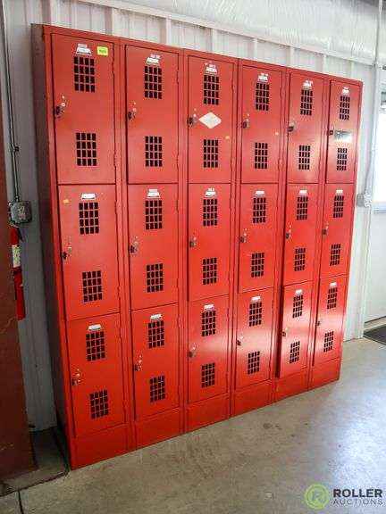 (2) 9-Bay Locker Units - Roller Auctions