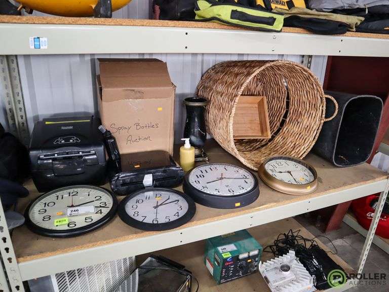 Paper Towel Dispensers, Laundry Hamper Basket, Wall Clocks and Décor ...