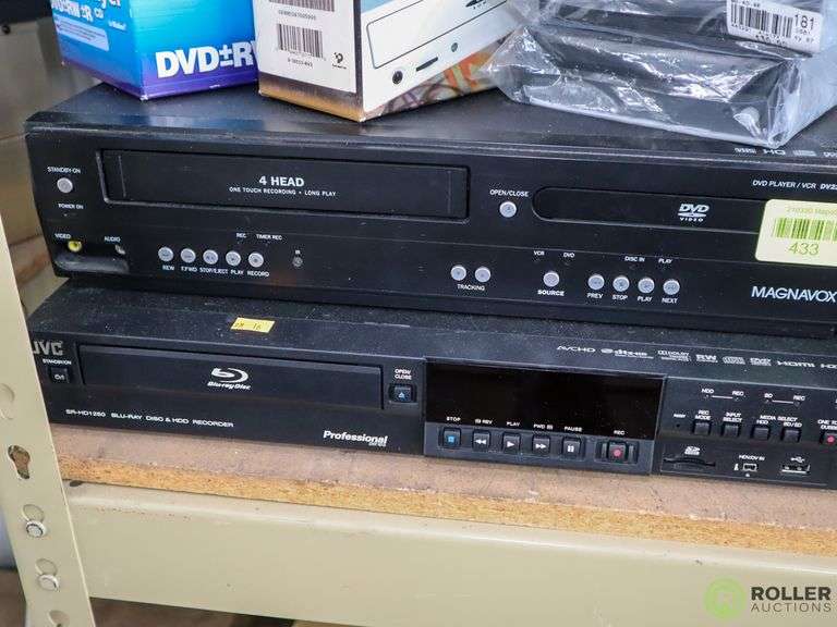 (4) DVD-Rom Drives, DVD/VCR and Blu-Ray /HDD Recorder - Roller Auctions