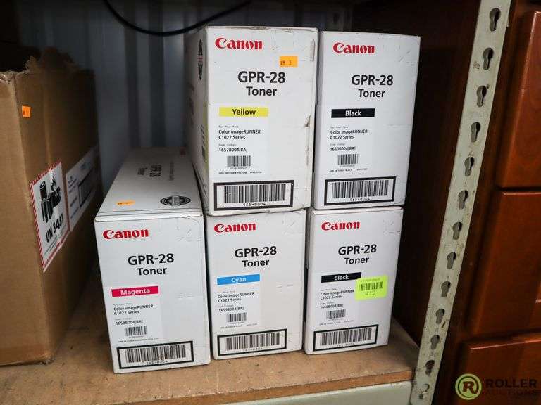 Canon GPR-28 Toner; (2) Black, (1) Yellow, (1) Cyan and (1) Magenta ...
