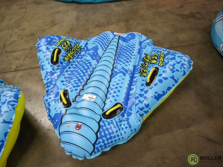 (2) Air Head Sea Monster Tow Behind Inflatables - Roller Auctions