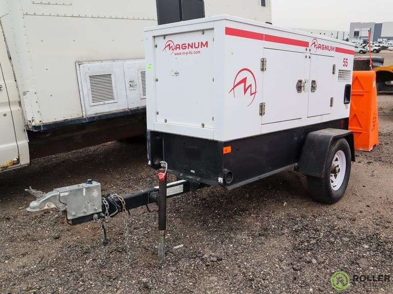 2005 Magnum 55 Single Azle Towable Generator, John Deere 5-Cylinder ...
