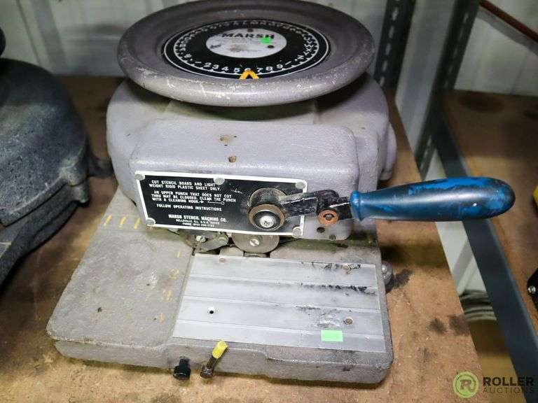 Marsh Stencil Machine and Diagraph Stencil Machine (Broken Handle ...