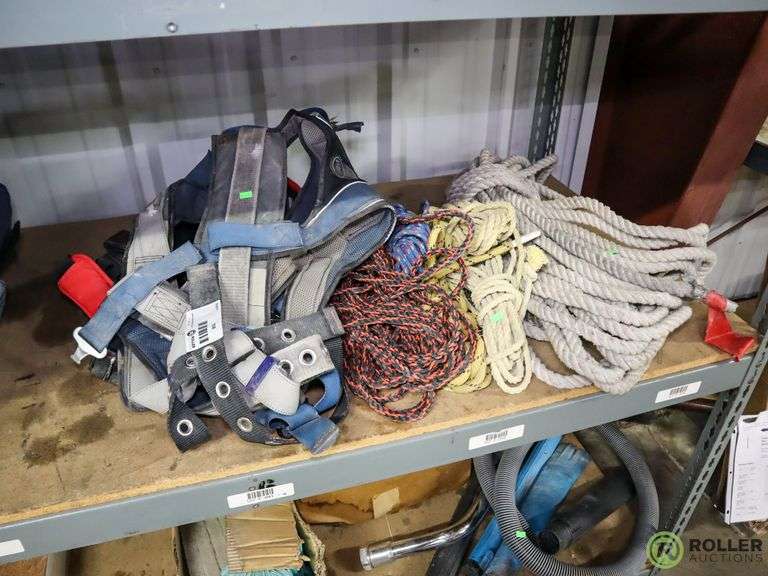 (2) Safety Harnesses and Rope - Roller Auctions