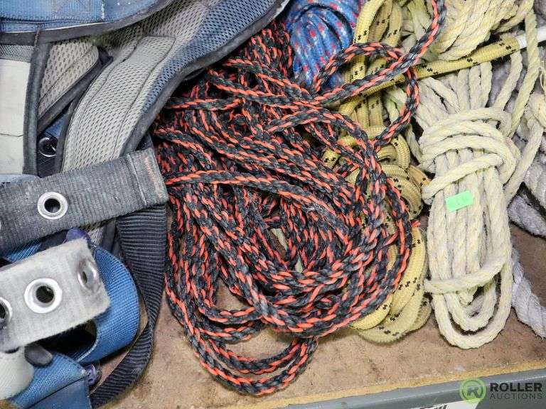 (2) Safety Harnesses and Rope - Roller Auctions