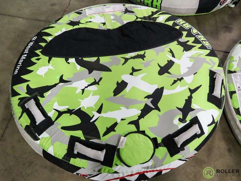 (3) West Marine The Shark 2-Person Tow Behind Inflatables and Booster ...