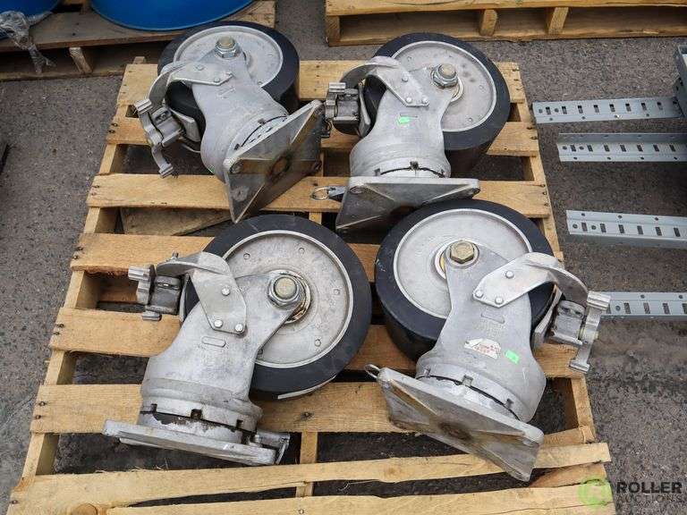 (4) Aerol SCRH0/25G Casters - Roller Auctions