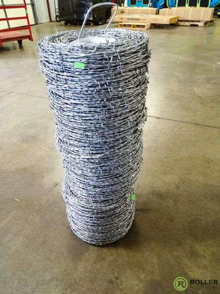(3) New Reels of Gaucho Barbed Wire, Reel Length, 1320' - Roller Auctions