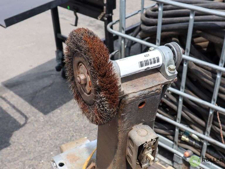 Pedestal Mounted Wire Wheel - Roller Auctions