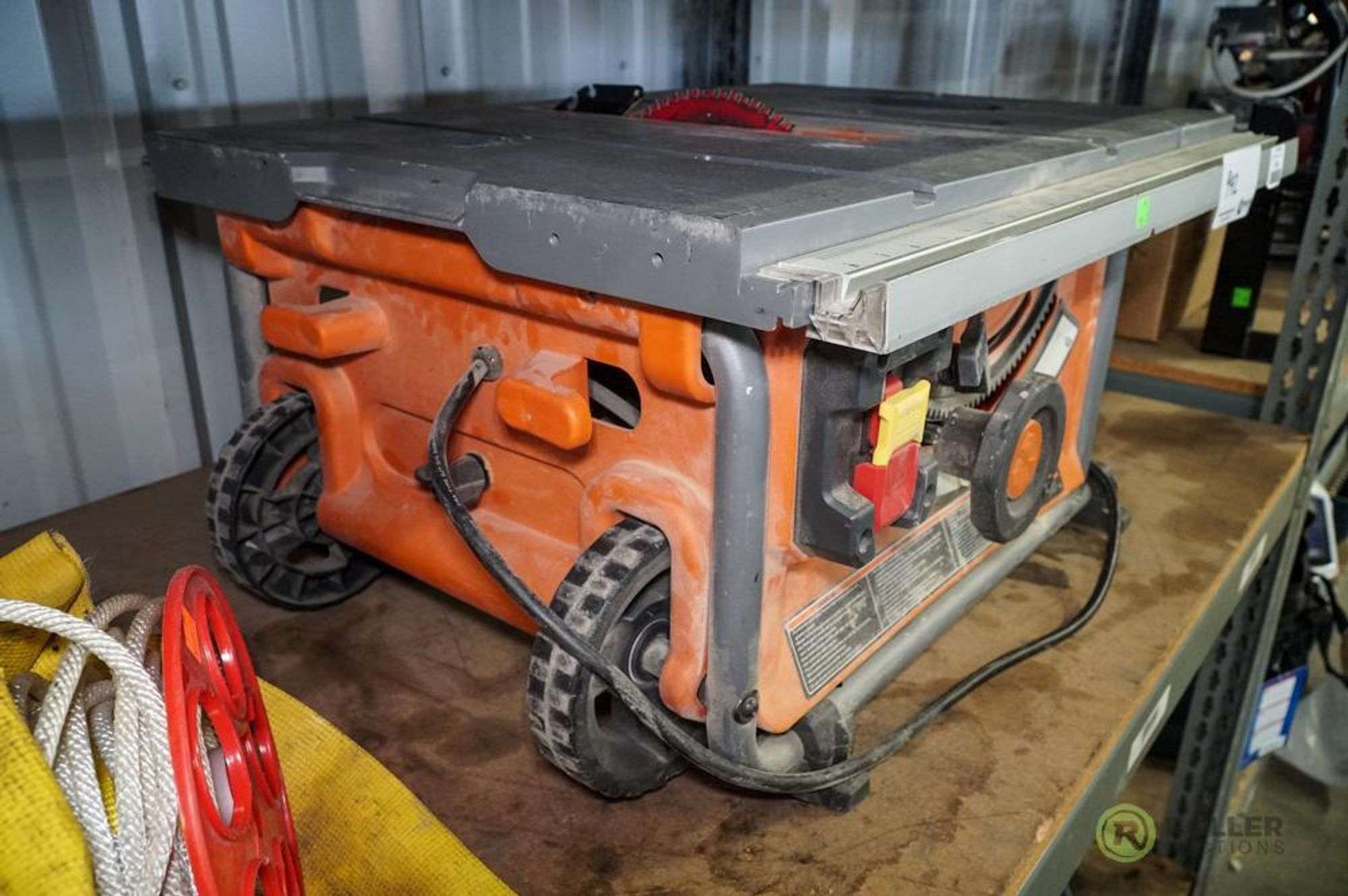 Ridgid R4516 Portable 10in Table Saw Roller Auctions