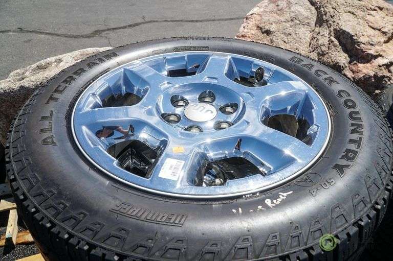 (4) Back Country All Terrain 275/55R20 Tires with Kings Ranch Wheels ...