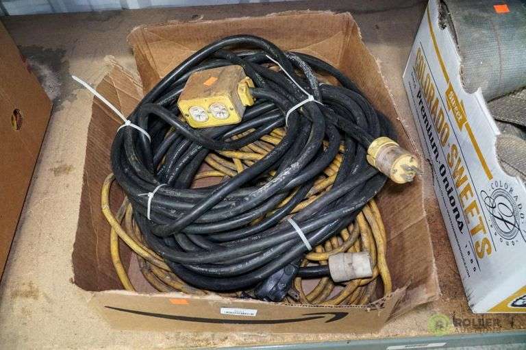 Box of Extension Cords - Roller Auctions
