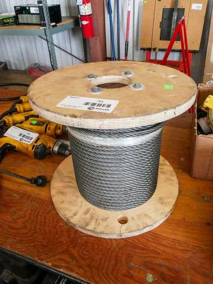 Spool of Wire Rope - Roller Auctions