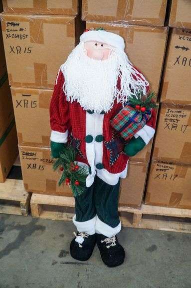 (6) Santa Statues - Roller Auctions