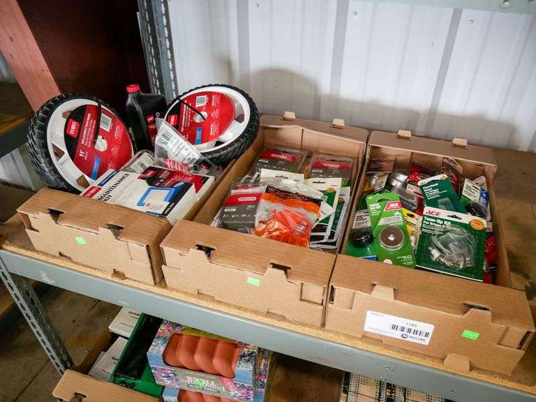(3) Trays of Lawn Mower and Chainsaw Parts - Roller Auctions