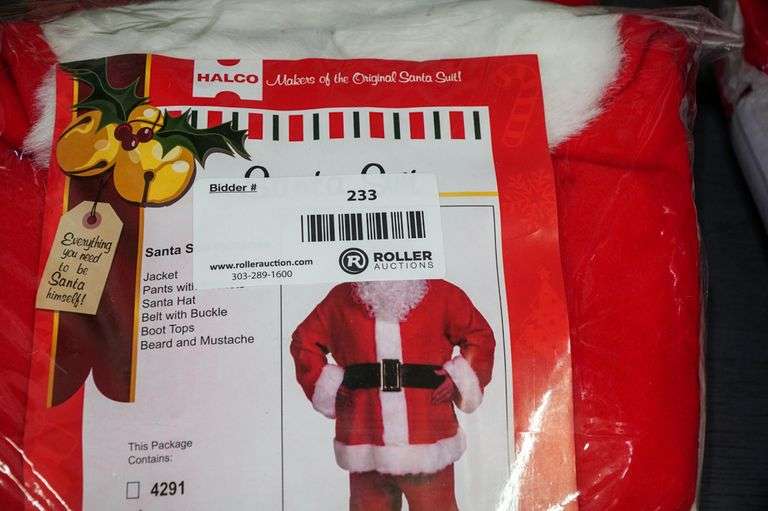 (2) Halco Santa Suits - Roller Auctions