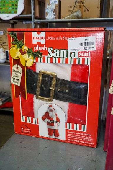 Halco Plush Santa Suit, XL - Roller Auctions