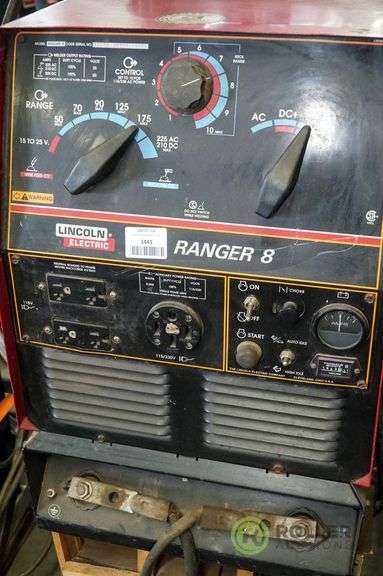 Lincoln Electric Ranger 8 Welder/Generator with Cart - Roller Auctions