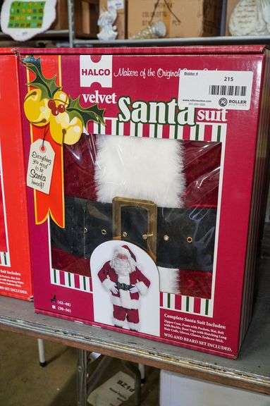 Halco Velvet Santa Suit, L - Roller Auctions