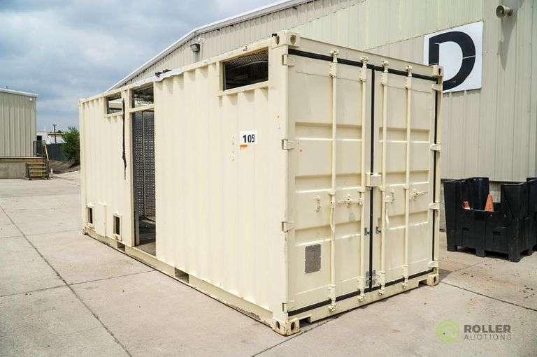 20' x 8' Metal Container with Twin City Blower, 7.5Hp, 3ph and ...
