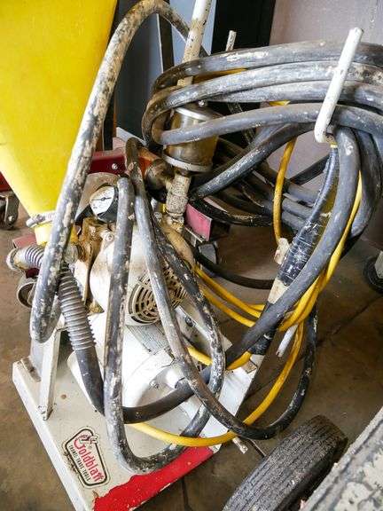 Goldblatt Texture Machine with Hopper and Compressor - Roller Auctions