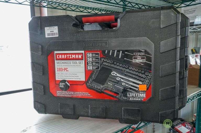 New Craftsman 33095 95-Piece Mechanics Tool Set - Roller Auctions