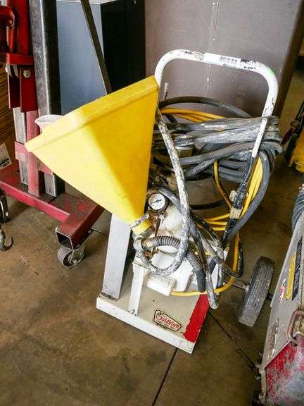 Goldblatt Texture Machine with Hopper and Compressor - Roller Auctions