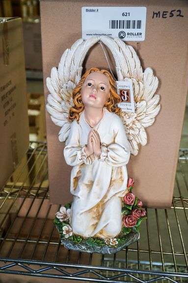 (2) Kneeling Angel Joseph Statues - Roller Auctions