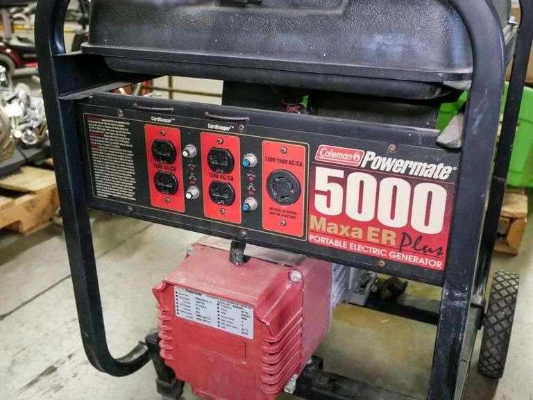 Coleman Powermate 5000 Generator, Gas - Roller Auctions