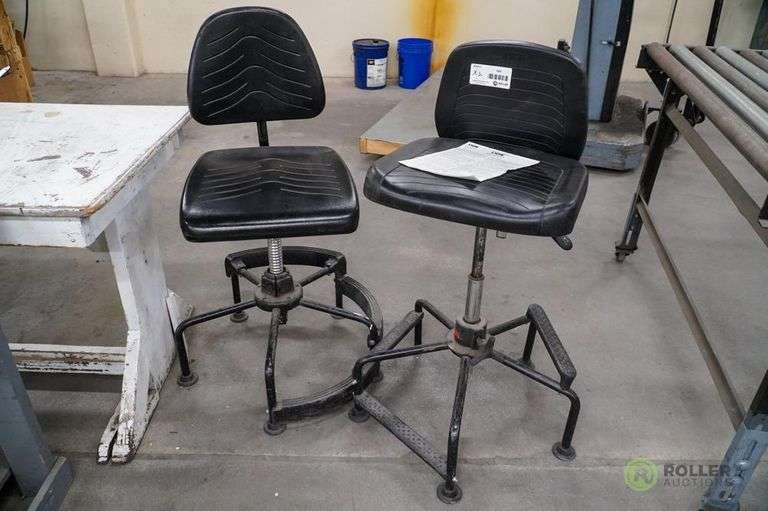 (2) Lyon Industrial Shop Chairs - Roller Auctions