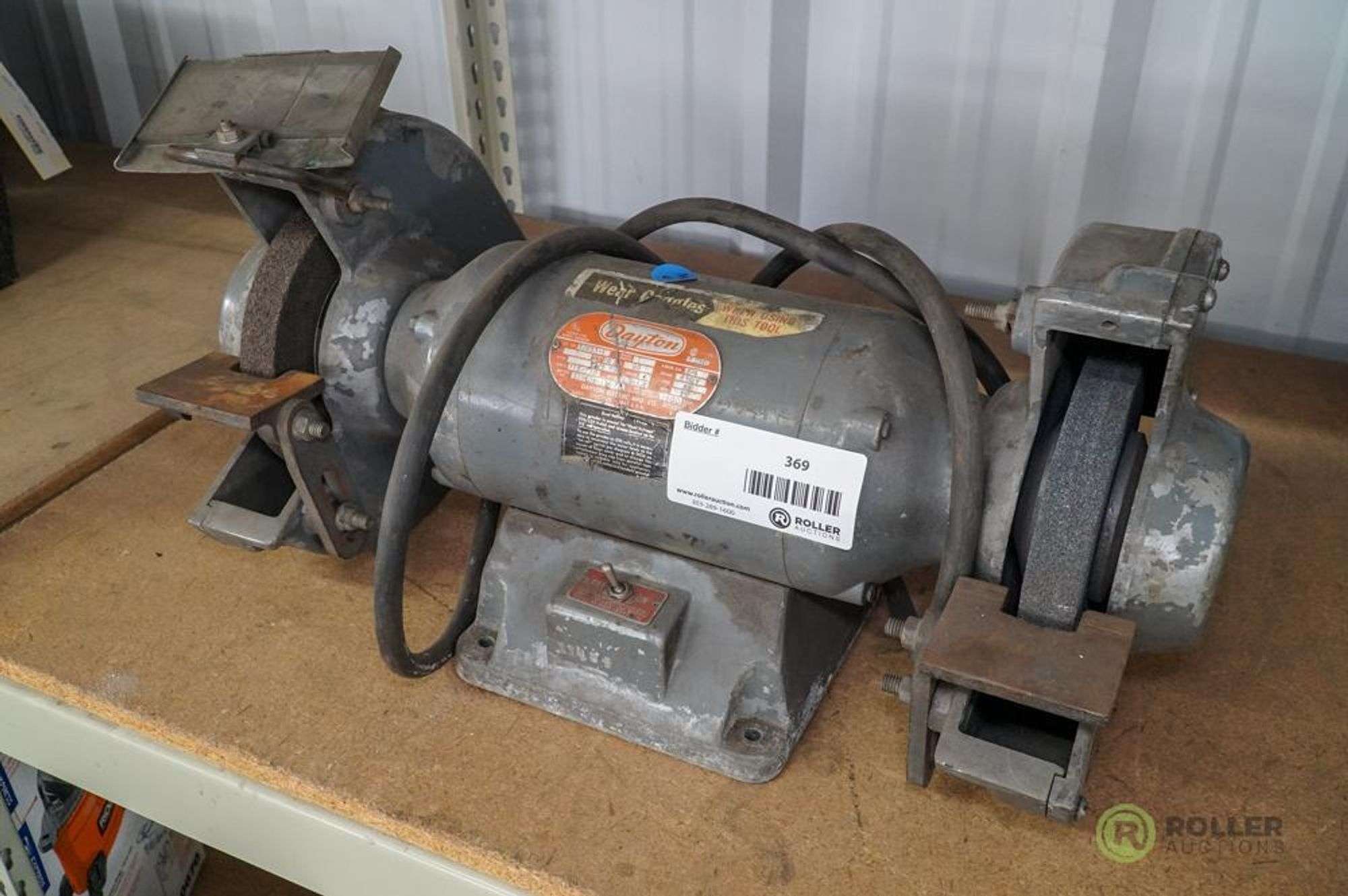 Dayton Bench Grinder 1Hp 115V Roller Auctions