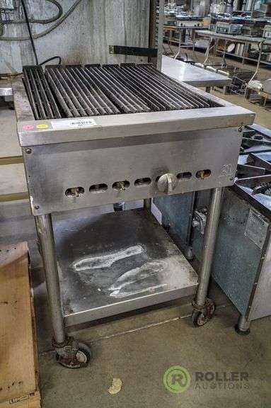Jade Range 24in Radiant Gas Char Broiler on Stand with Casters - Roller ...